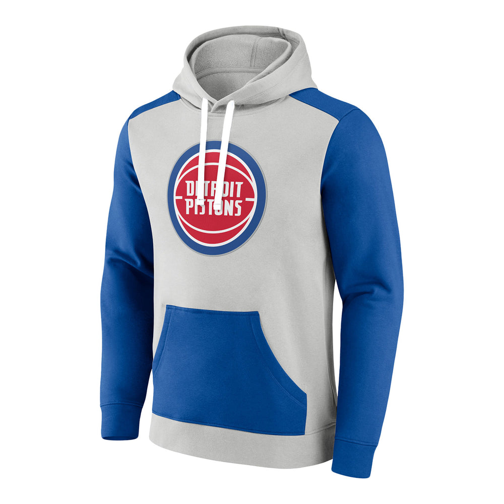 DETROIT PISTONS COLOR BLOCK TEAM LOGO HOODED SWEATSHIRT | Pistons 313 Shop